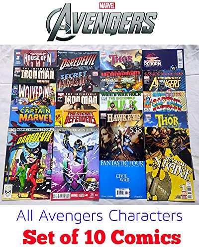 Buy Marvel Comics Set | Avengers Comics | Iron Man Comics | Captain ...