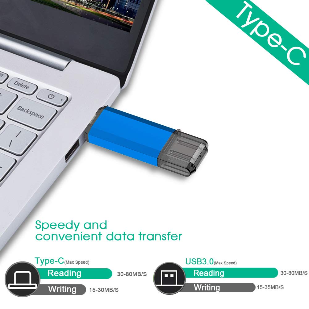 Snapklik.com : USB C Flash Drive Type C, USB Memory Stick 64GB USB 3.0 ...