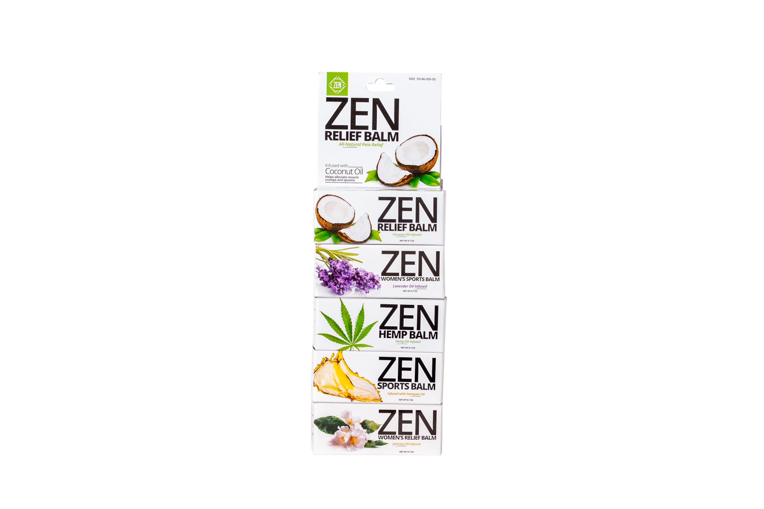 ZEN Relief Balm, Variety Pack of Balms for Soothing Relief Injuries ...