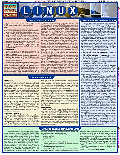 Snapklik.com : Linux Laminated Reference Guide: A QuickStudy Laminated Reference Guide