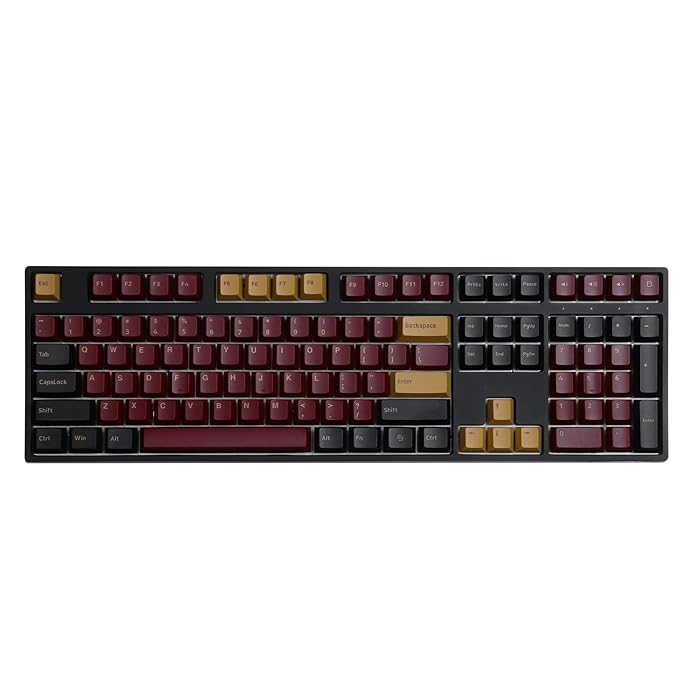 Buy EPOMAKER Red Samurai 160 Keys Cherry Profile PBT Double Shot ...
