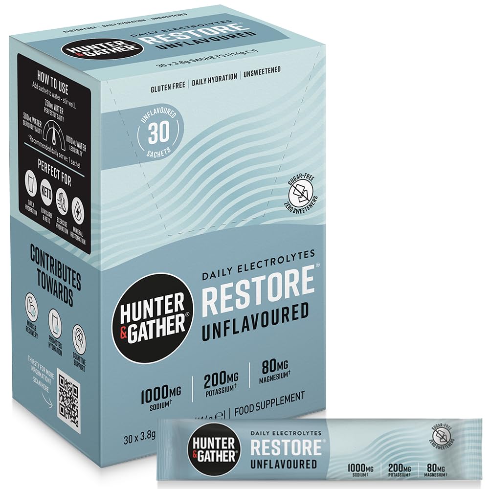 Hunter & Gather Restore Electrolytes Powder Sachets x 30 I No Added ...