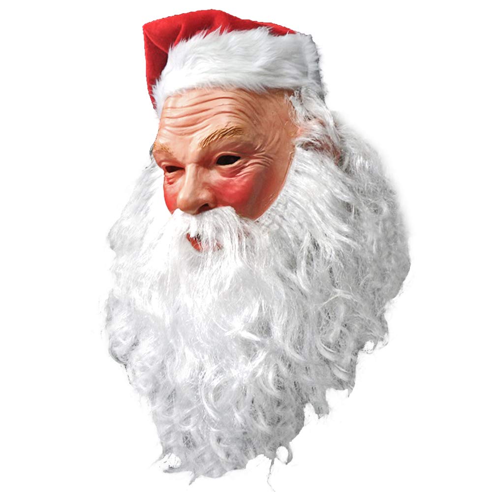 Amazon.com: HENGYUTOYMASK Realistic Santa Claus Latex Mask Christmas ...