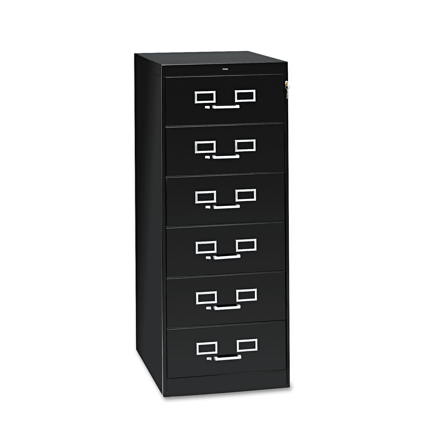 Amazon.com : Tennsco CF669BK Six-Drawer Multimedia Cabinet for 6 x 9 ...