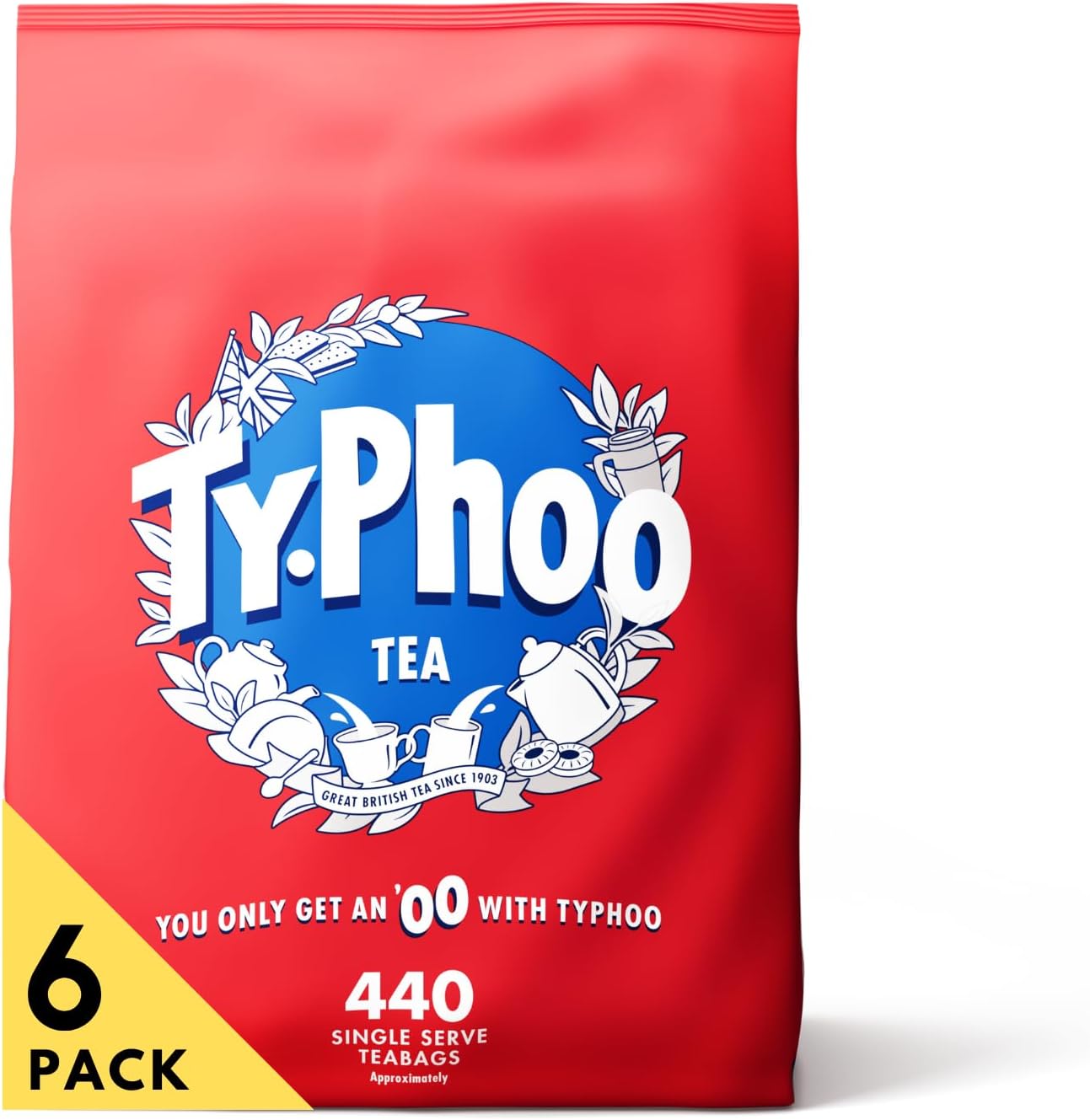 Amazon.com : Typhoo tea bags 2pk (160Bags + 80 Bags free) -480 teabags ...