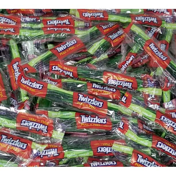 Amazon.com : Twizzlers Green Apple Pull-n-Peel Licorice Twists 2 Pounds ...