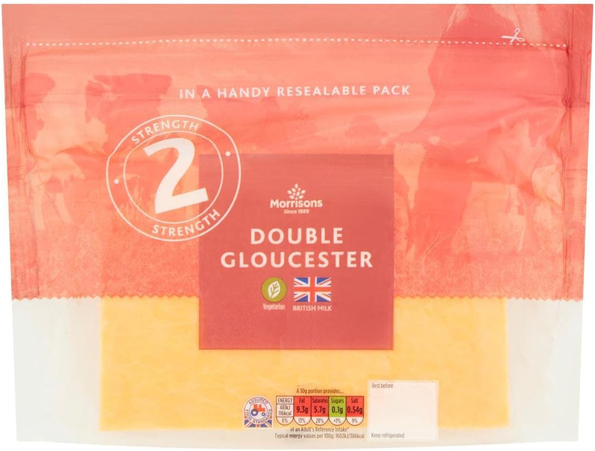 Morrisons Double Gloucester 350g : Amazon.co.uk: Grocery
