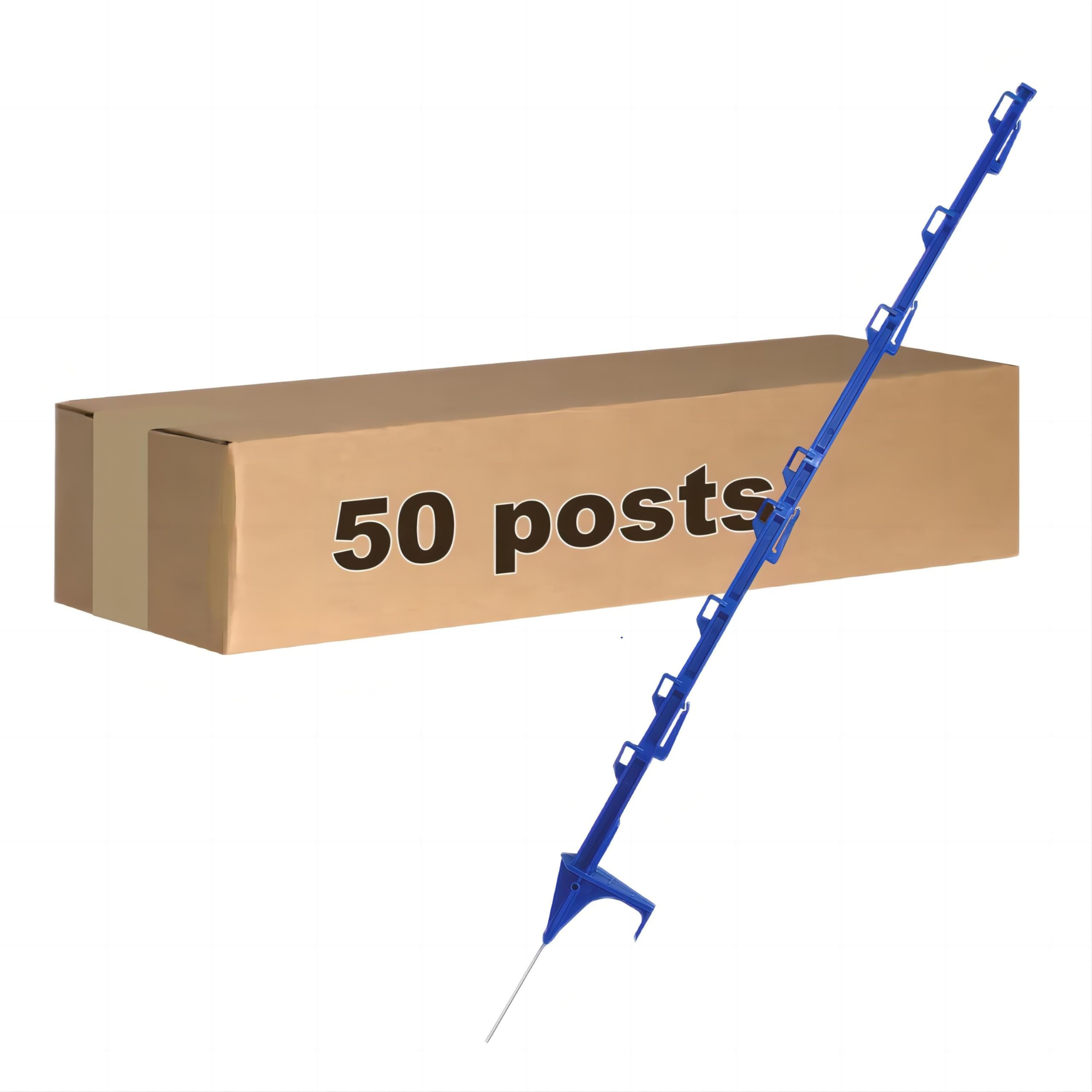 Buy Step-in Fence Post (50 Pack), 42 Inch, with 12 lugs for Holding ...