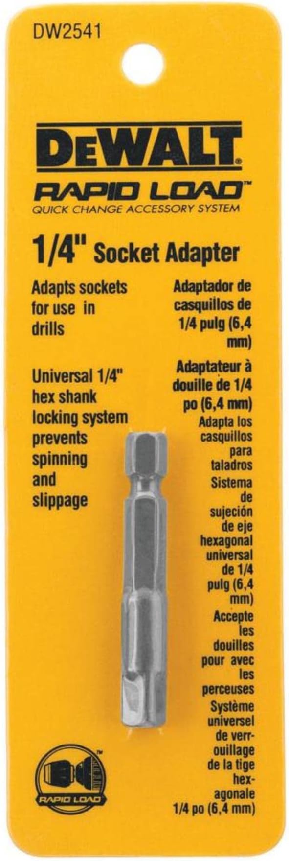 DEWALT Hex Socket Adapter, 1/4-Inch (DW2541) : Amazon.ca: Tools & Home ...