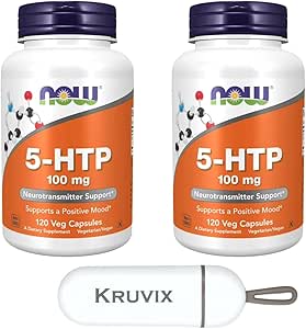 Amazon.com: NOW Foods Supplements, 5-HTP (5-hydroxytryptophan) 100 mg ...