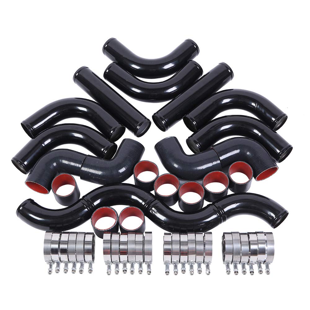 2.5 Intercooler Piping 89mm 3.5" 3 1/2 Inch Aluminum Turbo Intercooler ...