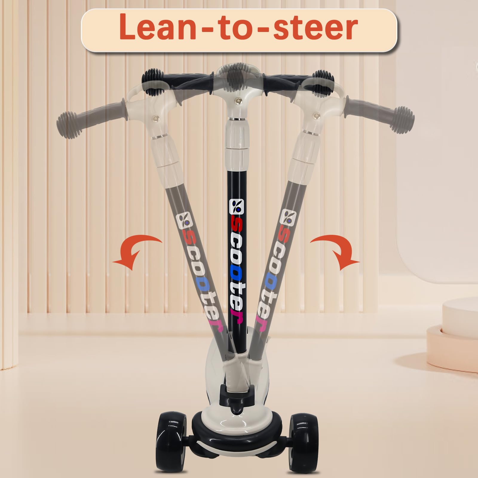 3 Wheels Kick Scooter for Kids Teens Ages 6-18 Years Extral Wide Deck 4 ...