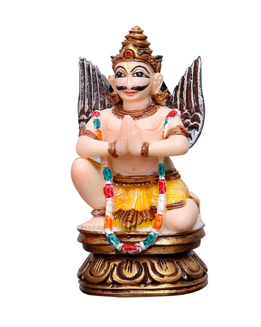 Buy Sri Krishna Culture- New Med. Garuda Dev Murti with Garland-Hindu ...