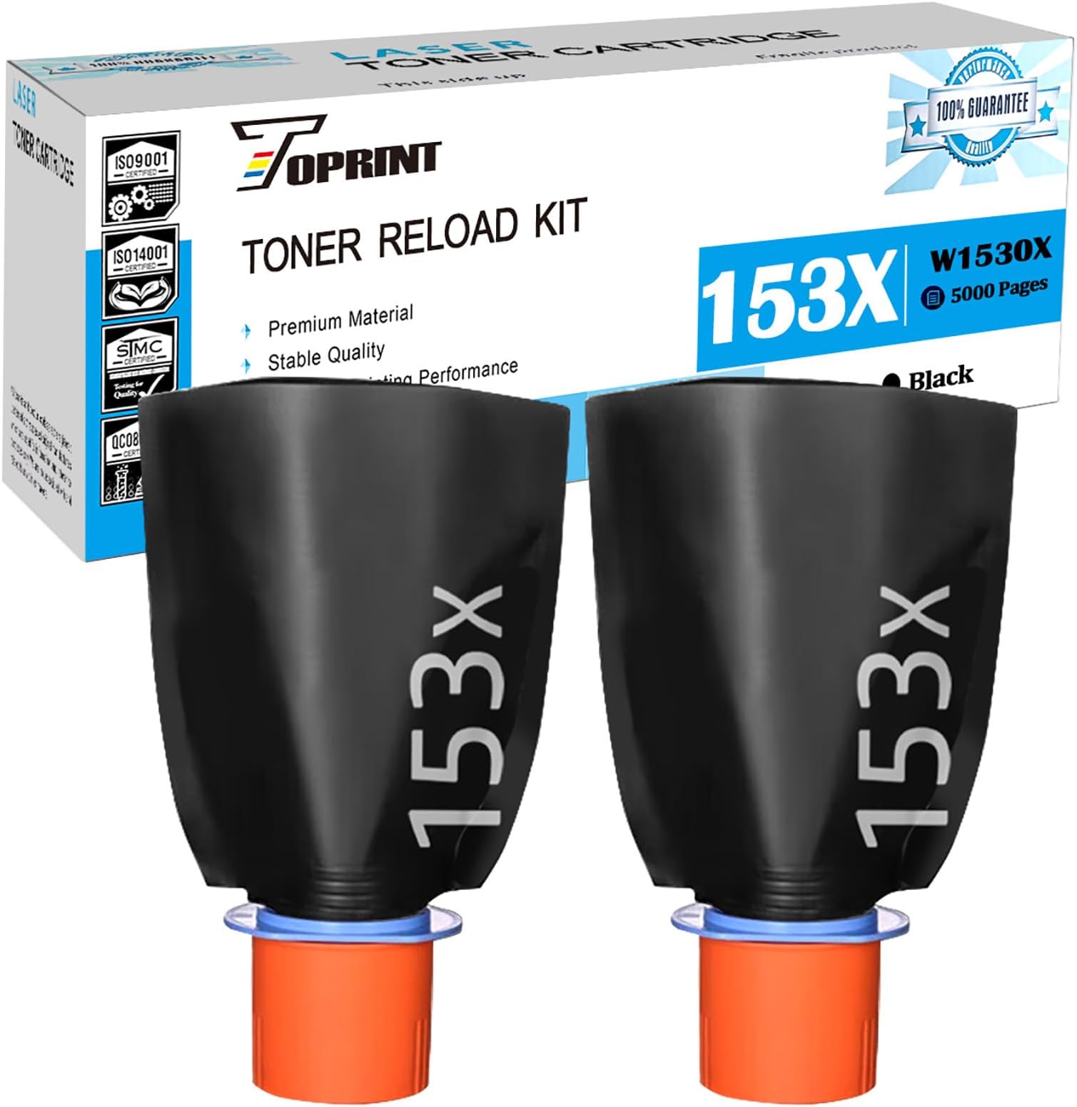 Amazon.com: TOPRINT 153X W1530X ( 153A W1530A ) Compatible Toner Reload ...