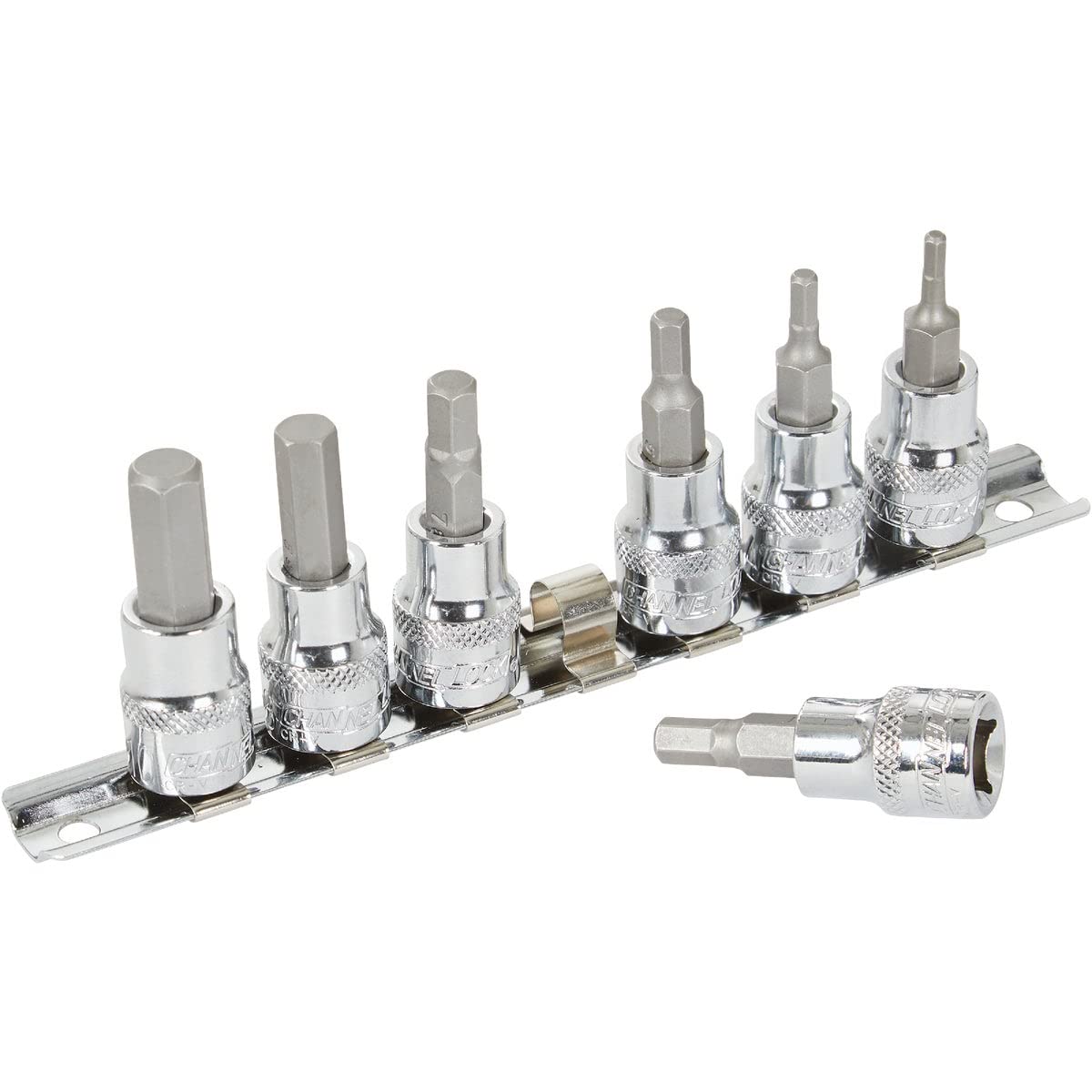 Channellock Products Metric 3/8" Drive 6-Point Hex Bit Socket Set (7 ...