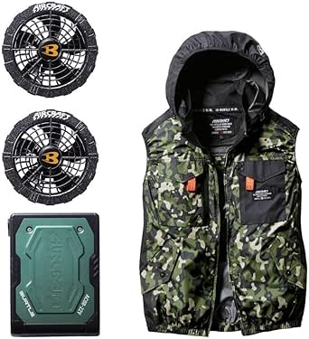 Amazon.co.jp: Bartle Aircraft Vest, Urban Black Fan, 22V Battery Set, AC1154 AIRCRAFT 2024 ...