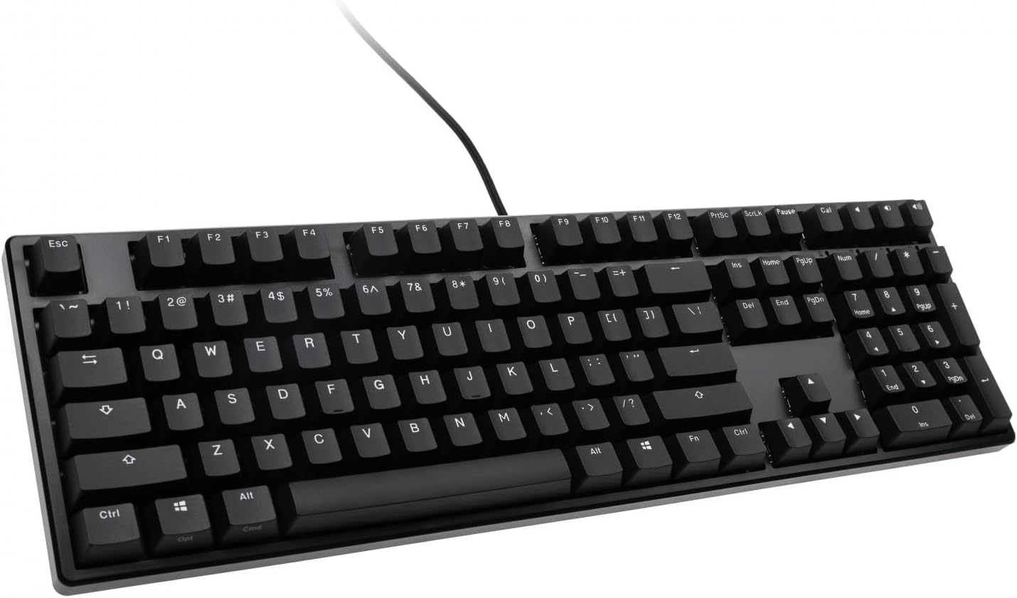 Amazon.com: Ducky Origin Black Double Shot PBT Mechanical Keyboard (Cherry MX Silver) : Video Games