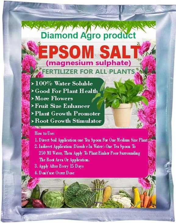 Diamond Agro Epsom Salt for plants | Contains Magnesium Sulfur | Water ...