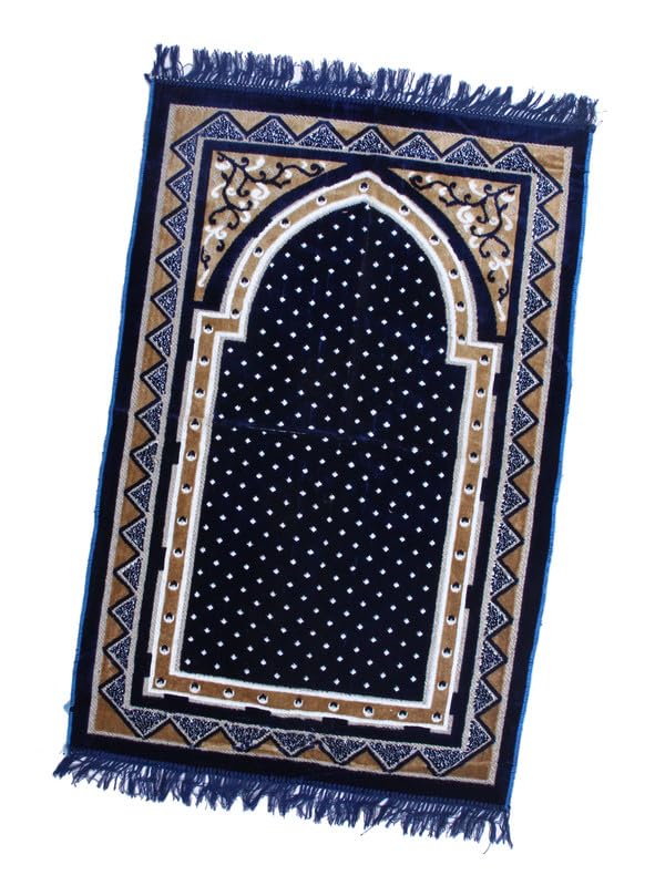 Buy ADIRNY Velvet Prayer Mat Musalla Janamaz for Namaz Muslim 44x28 ...