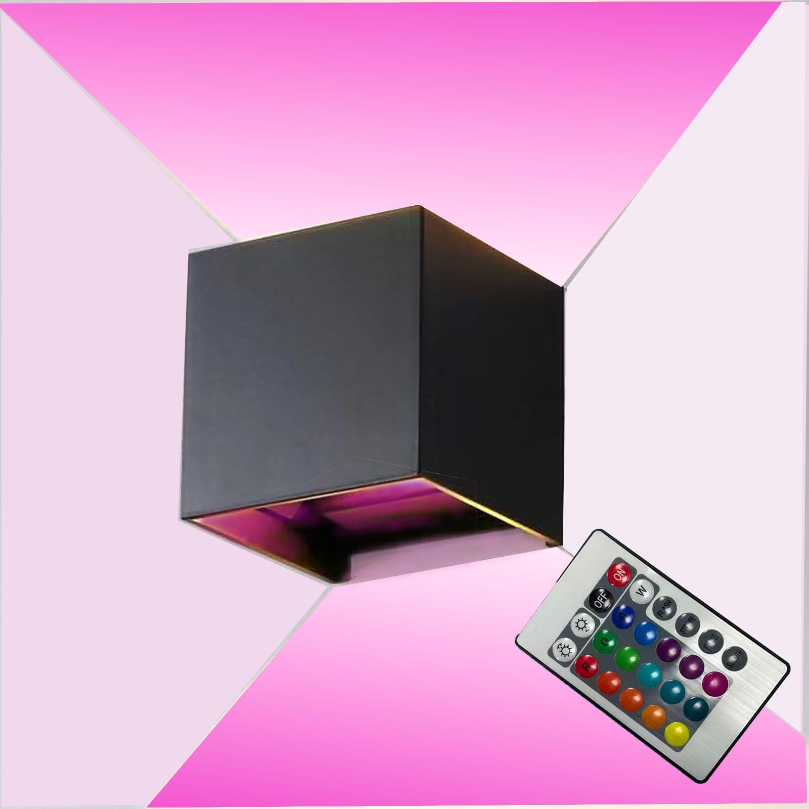 Wrasse Outdoor Wall Sconce Lighting RGB Color Changing Porch Wall ...