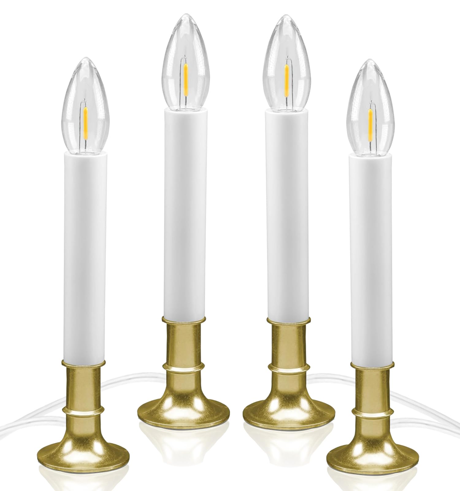 Amazon.com: Christmas Electric Window Candles with Sensor Dusk to Dawn ...