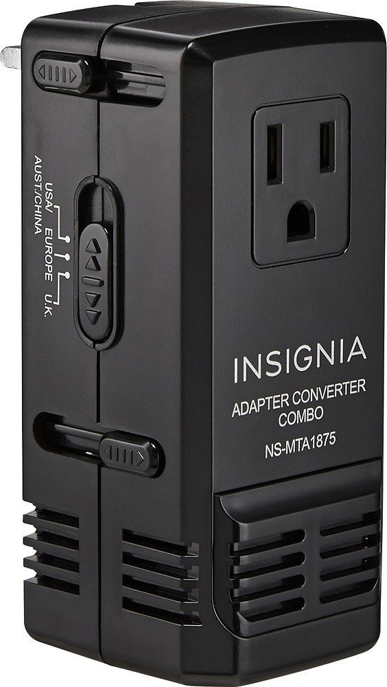 Amazon.com: Insignia - All-In-One Travel Adapter/Converter - Black ...