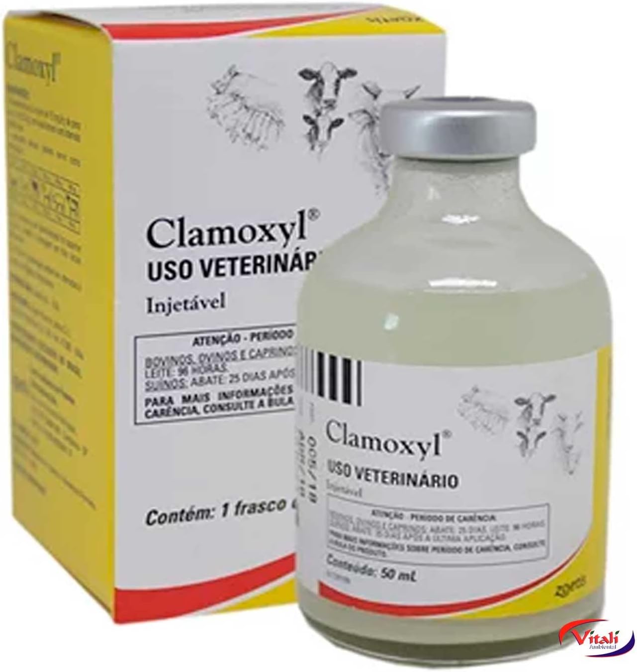 CLAMOXYL LA INJETAVEL 50ML : Amazon.com.br: Beleza