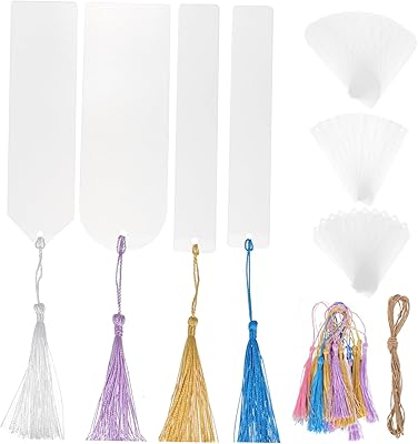 Amazon.com: Fumete 50 Pieces Resin Bookmark Holder 5.9 x 1.8 Inches ...