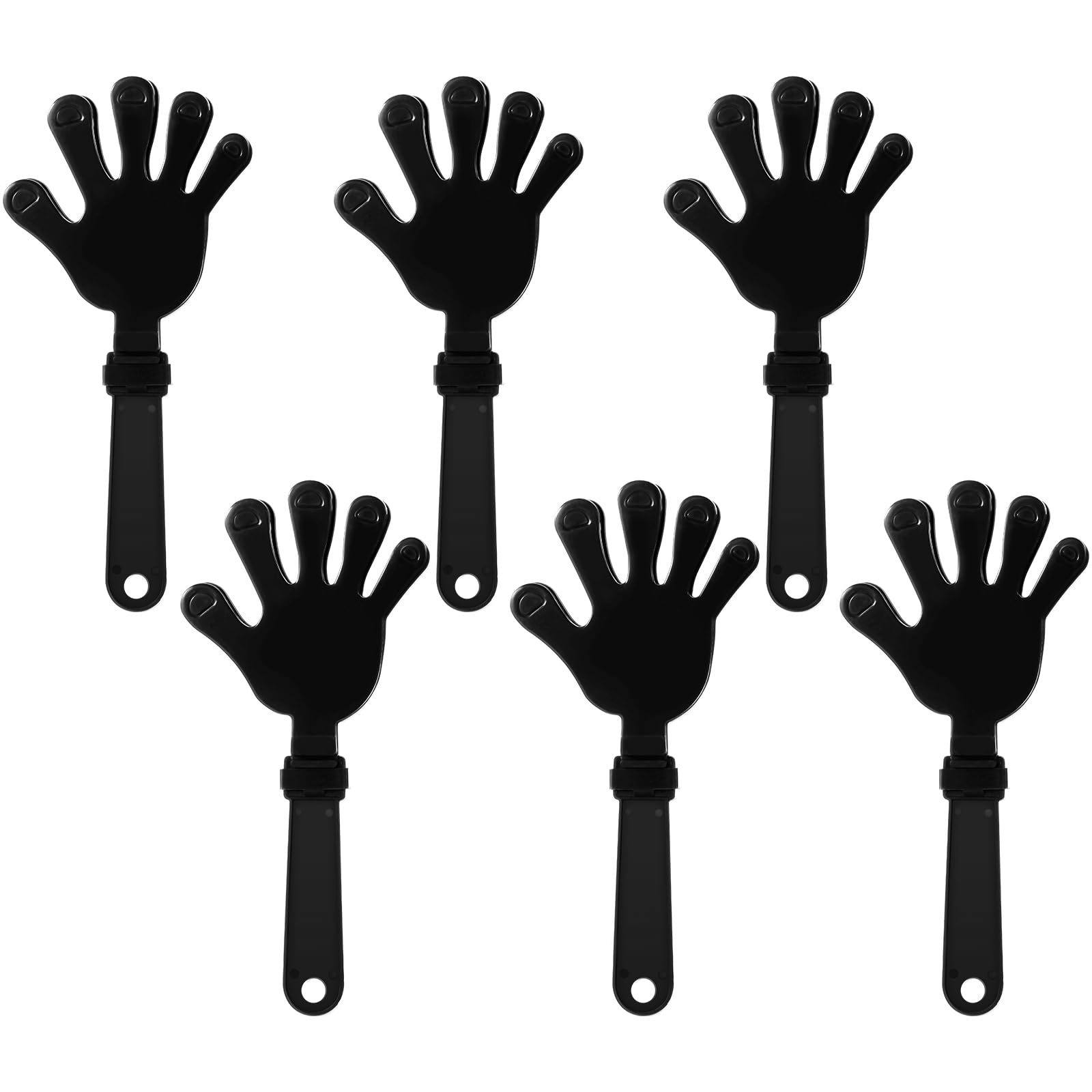 Amazon.com: ZCYSRLQIN 6 Pieces Black Hand Clappers 7.5 Inch Clappers ...