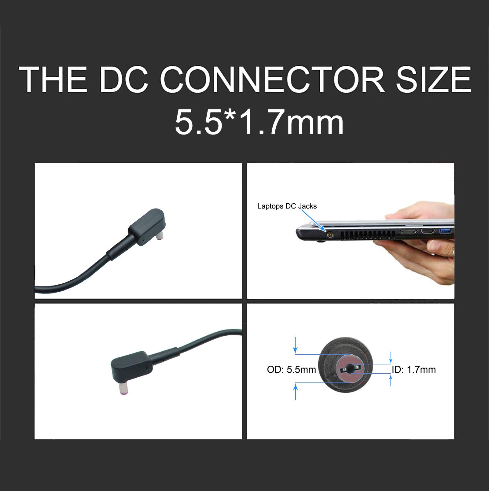 19.5V 9.23A 180W AC Charger Fit for Acer Predator Helios 300 G3-573 ...