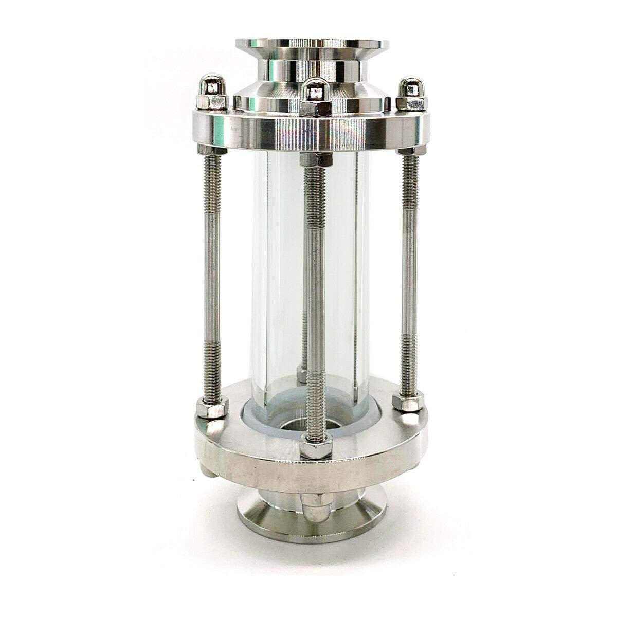 Buy NICCOO Tri Clamp in-Line Glass with Flow Sanitary Straight Glass ...