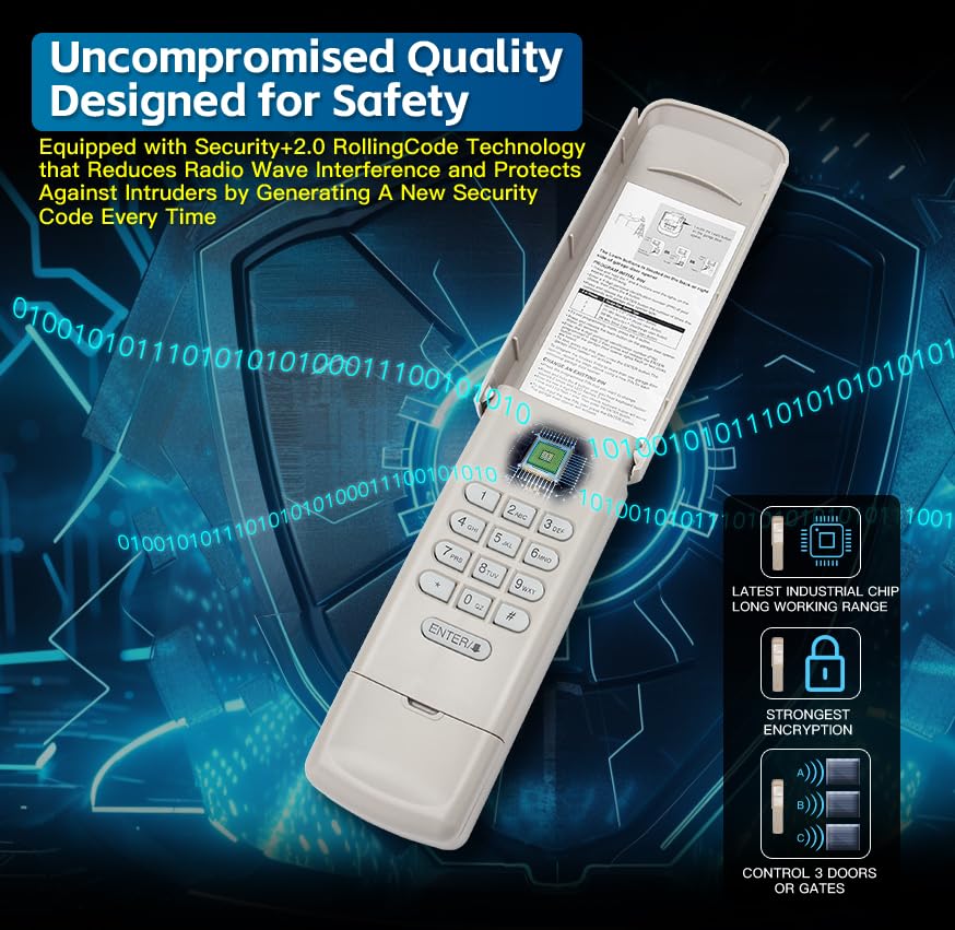 Snapklik.com : Garage Door Opener Wireless Keyless Remote Keypad For ...