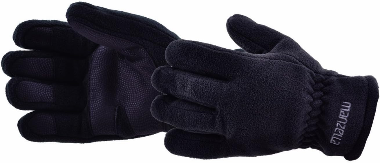 Manzella Men's Cascade Gloves (Black, Large) at Amazon Men’s Clothing ...