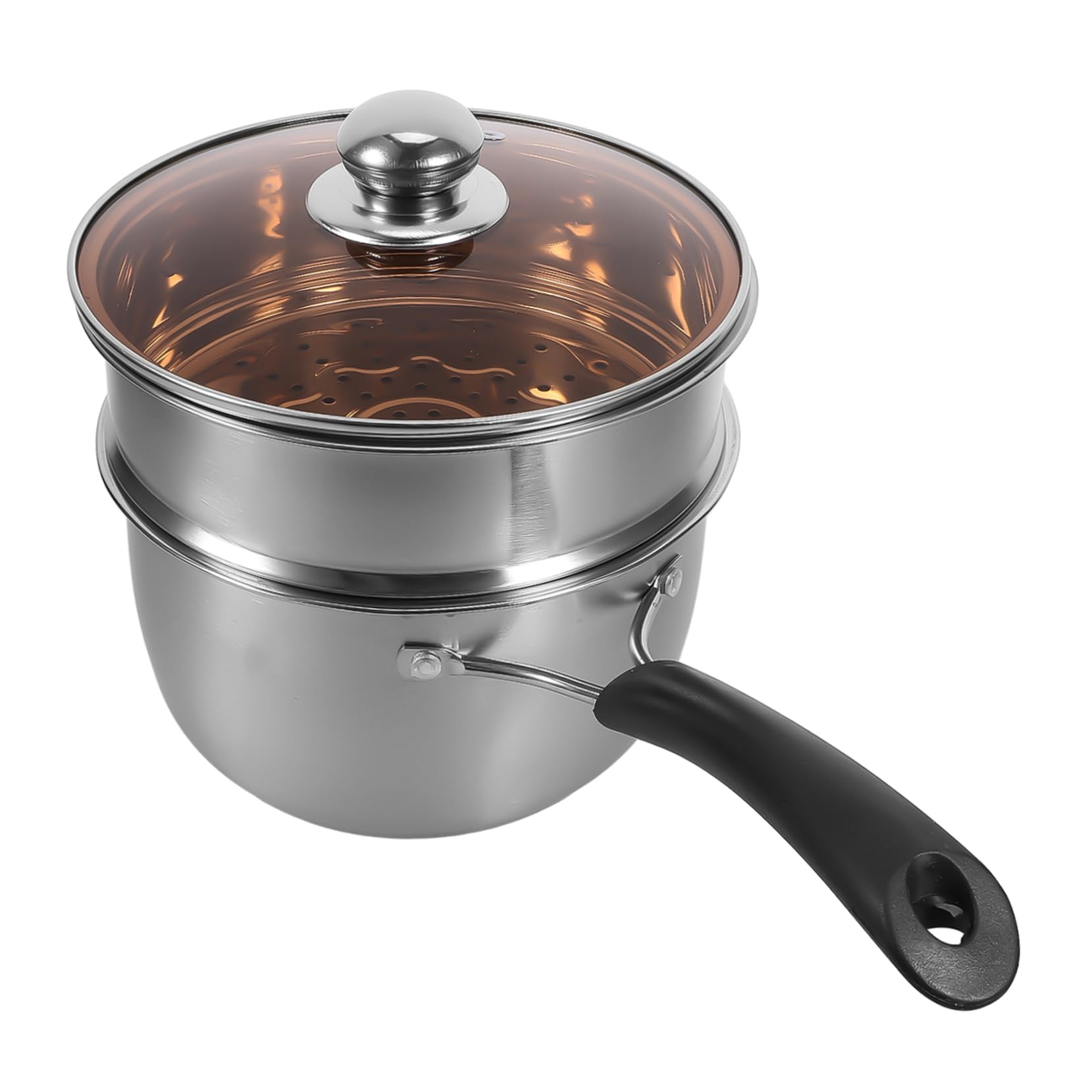 Amazon.com: 1 Set Sauce Pan with Cover Cooking Soup Pot Small Soup ...