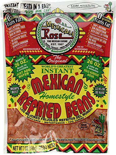 Amazon.com : Mexicali Rose Instant Mexican Homestyle Refried Beans 6oz ...