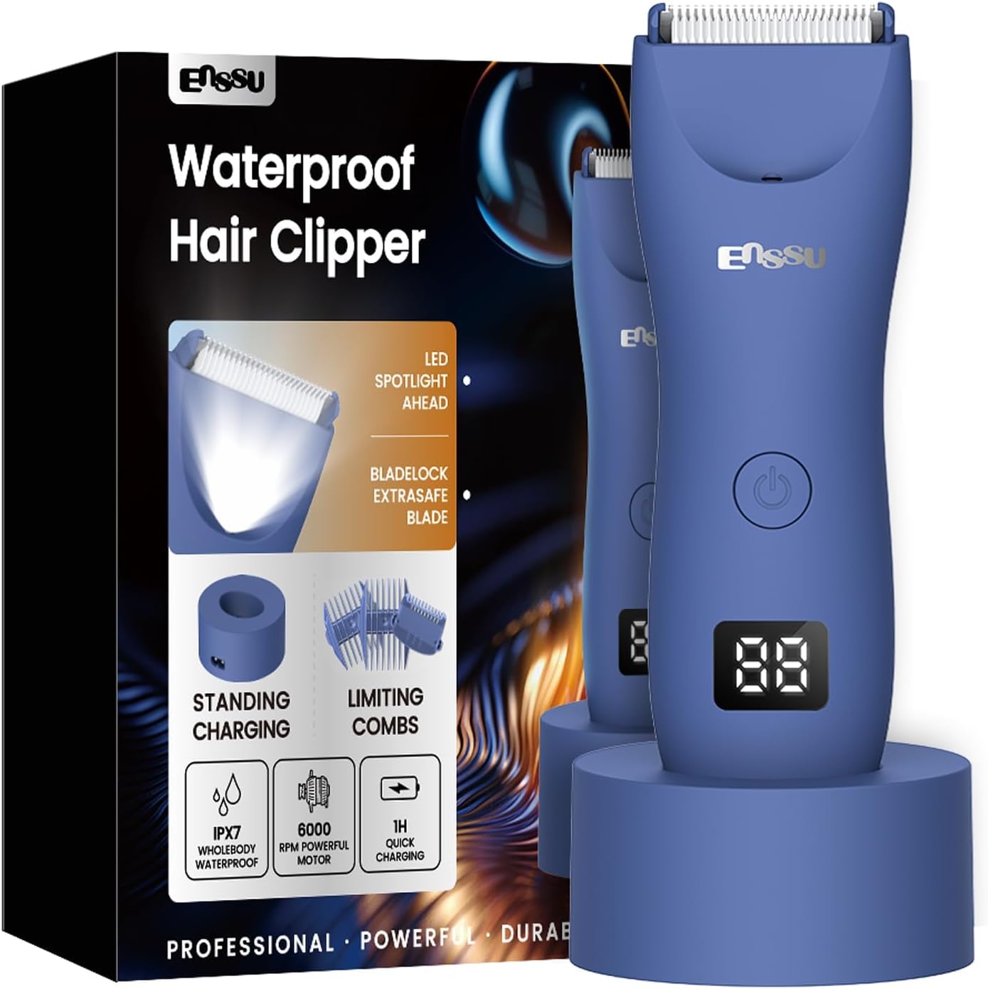 Amazon.com: ENSSU Body Hair Trimmer for Men, Manscape Waterproof Pubic ...