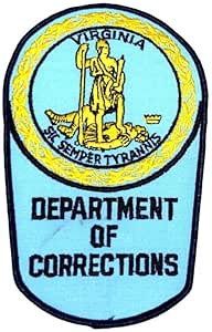 Amazon.com: FARTICOSSIN Virginia – Department of Corrections – Va Sheriff Police Patch State ...