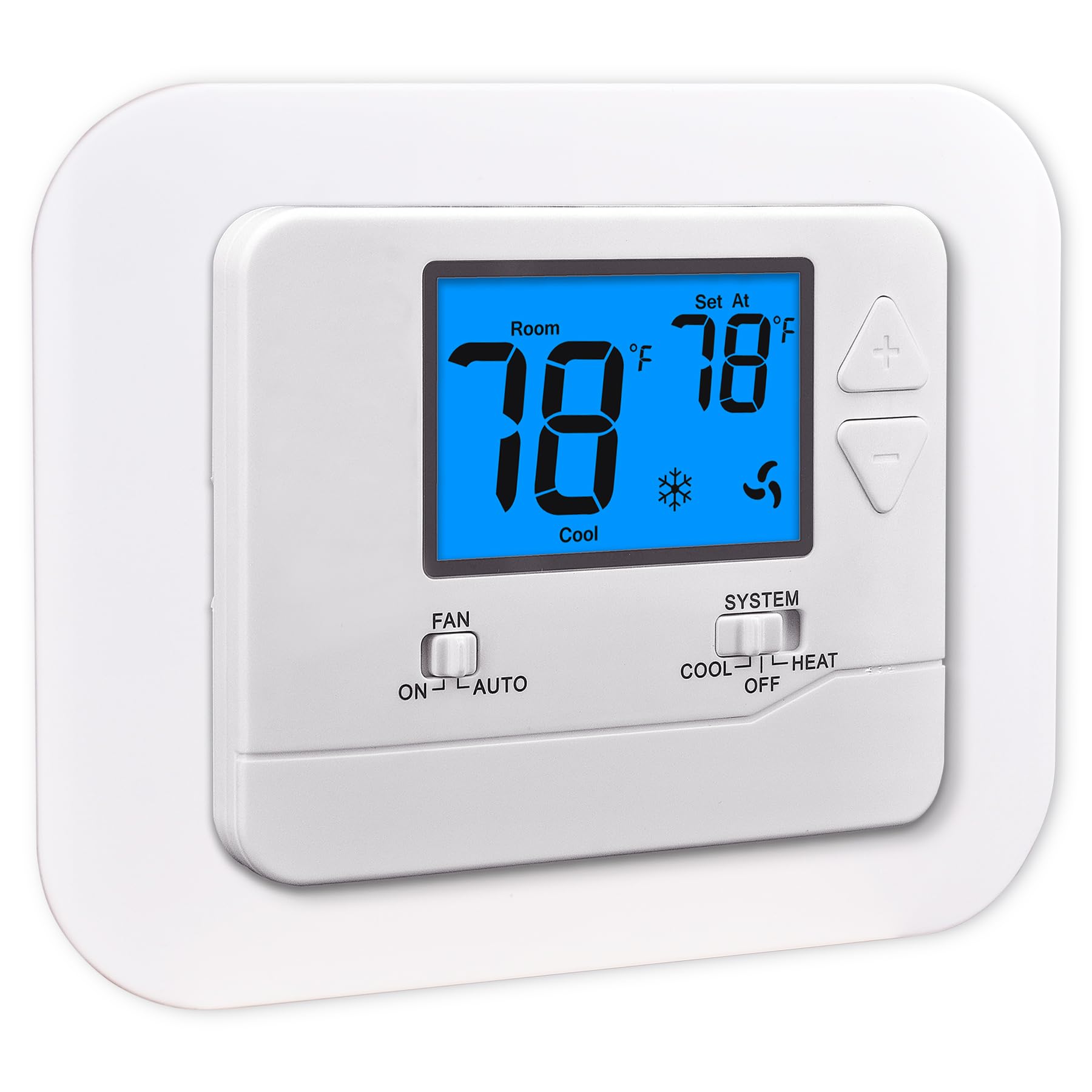 S701 Non-Programmable Thermostat & Cover Plate Trim Kit for Covering ...