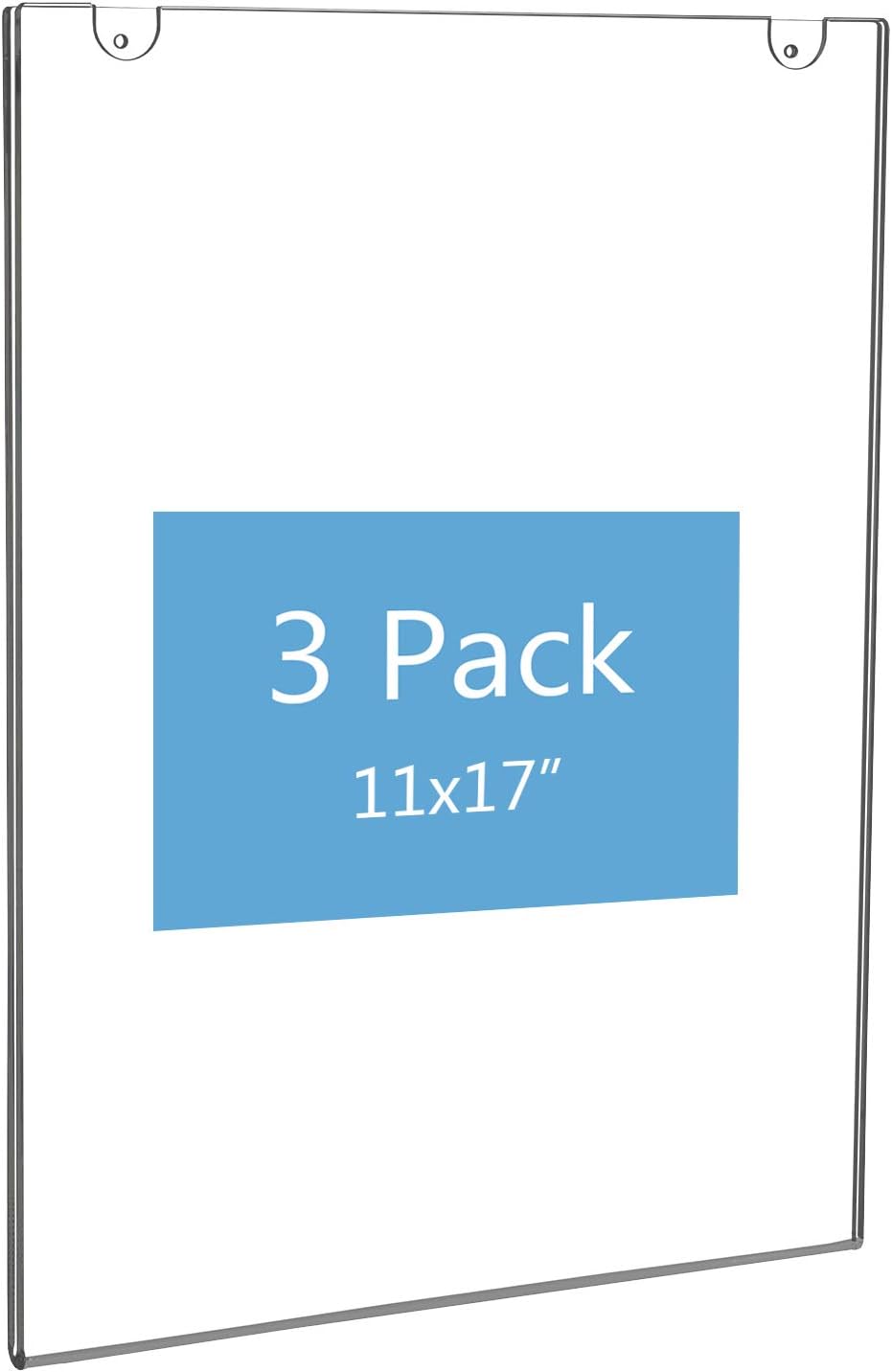 Amazon.com : NIUBEE 11x17 Acrylic Wall Sign Holder Vertical, Clear ...