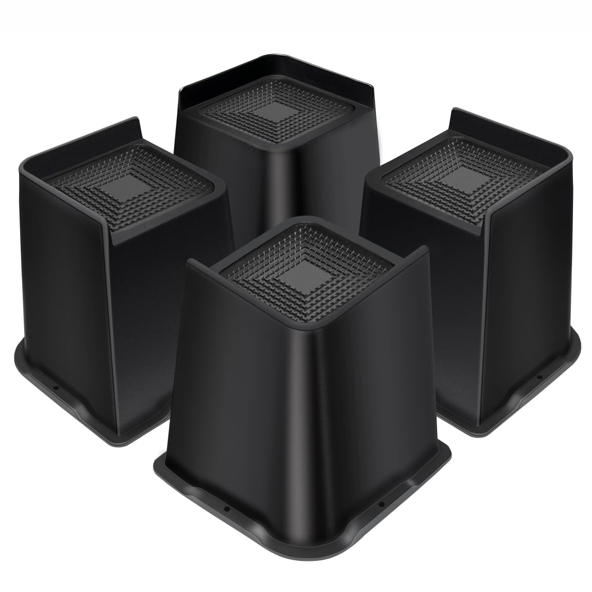 MixDora Bed Risers 6 inch Oversized Heavy Duty Furniture Risers L-Shape ...