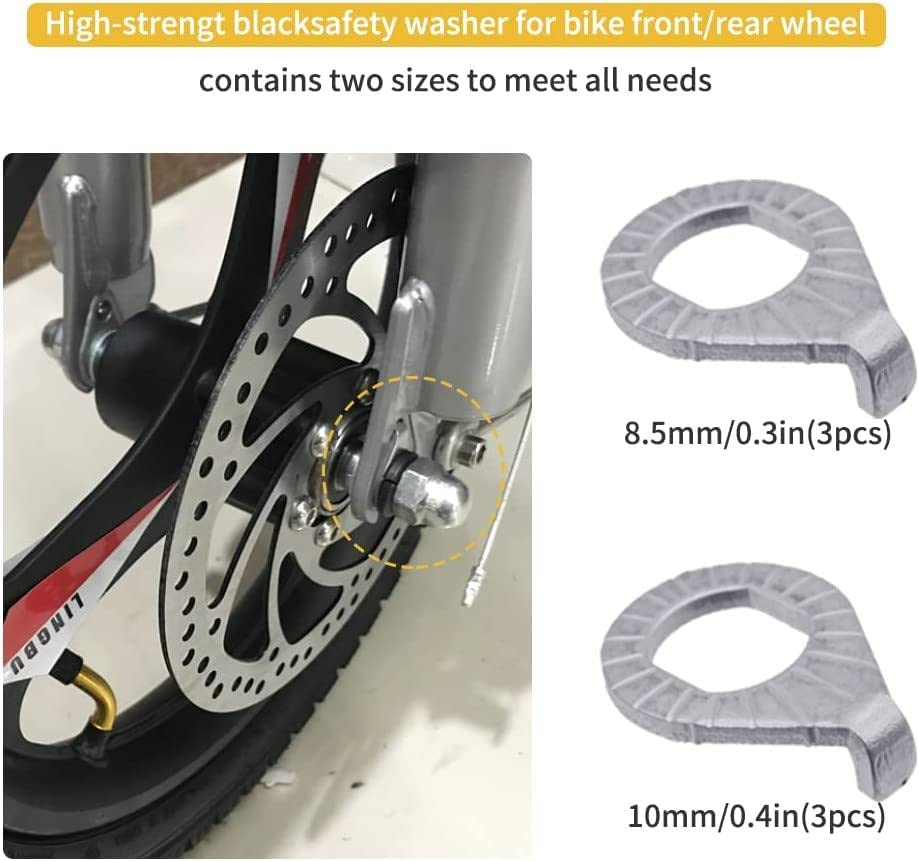 Snapklik.com : YINARONG Bicycle Hub Flanged Axle Nut Safety Washer And ...