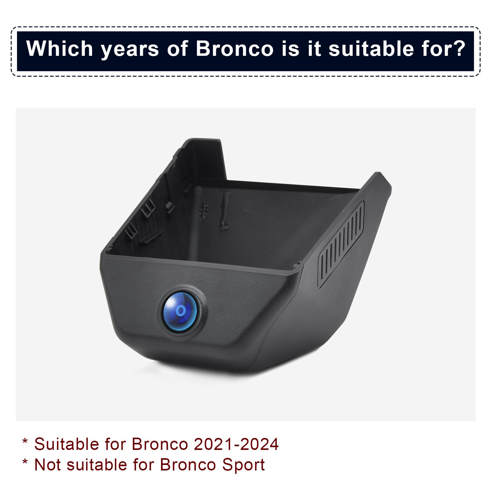 Snapklik.com : Mangoal 4K Dash Cam Fit For Ford Bronco 2021 2022 2023 2024