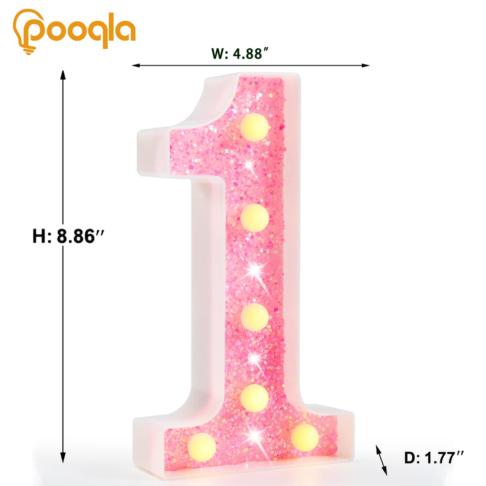 Snapklik.com : Marquee Numbers Lights, Light Up Numbers Battery Powered ...