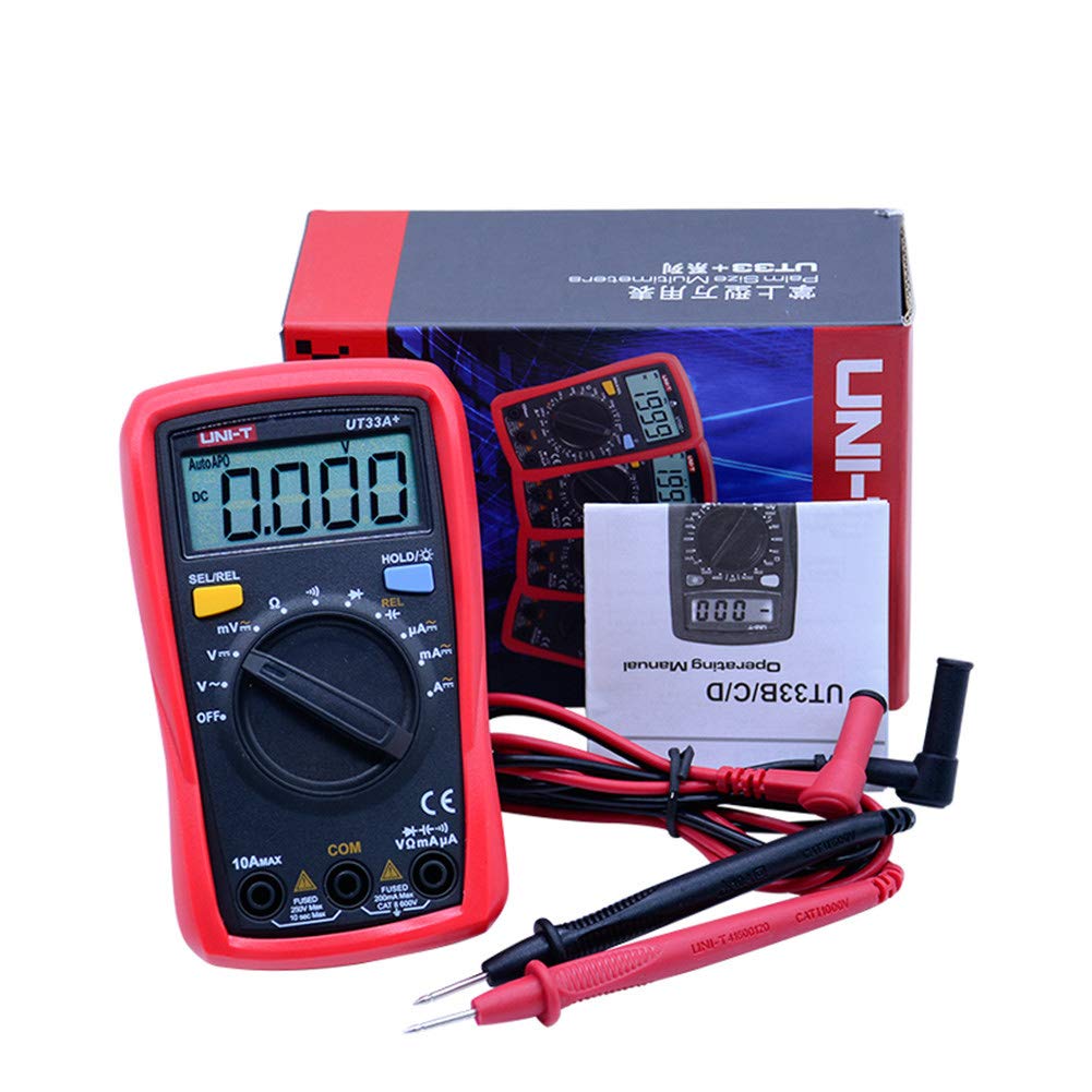 Buy Gtest UT33+ Series Digital Multimeter, Auto Range Palm Size ...