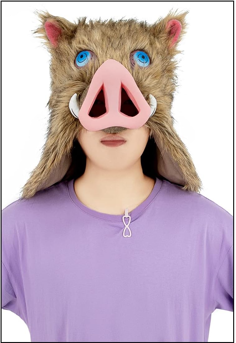 Hashibira Inosuke – Máscara de cosplay de Hashibira Inosuke, delantal ...