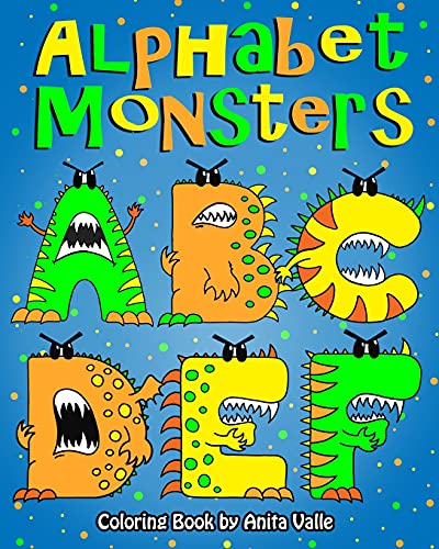 Alphabet Monsters Coloring Book Cute Coloring