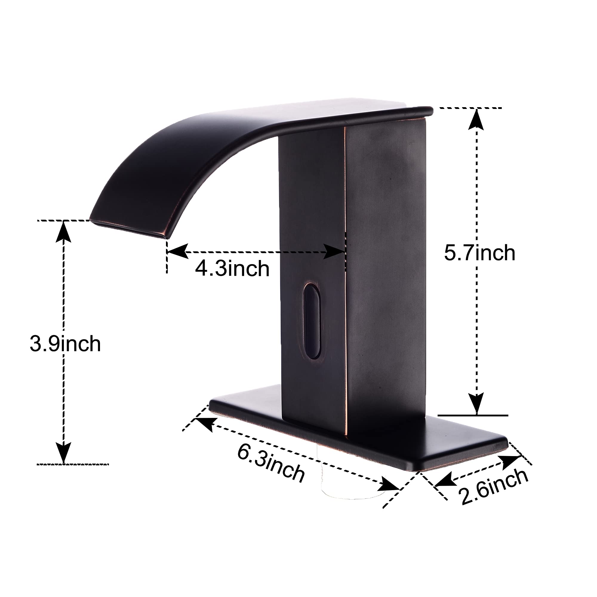 Water Saving Faucet Automatic Sensor Bathroom Faucet - Touchless Black ...