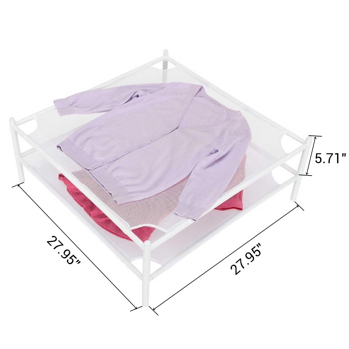 STORAGE MANIAC Sweater Drying Rack, Mesh Clothes Drying Rack, Stackable ...