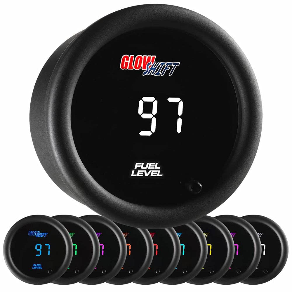 Amazon.com: GlowShift 10 Color Digital Fuel Level Gauge Kit - Multi ...