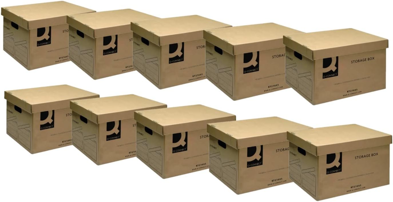 W.E. Roberts A4 Cardboard Archive Filing Boxes Cardboard Storage Boxes ...